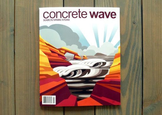 Erik Abel cover art for Concrete Wave Magazine Summer 2012 – Abel Arts