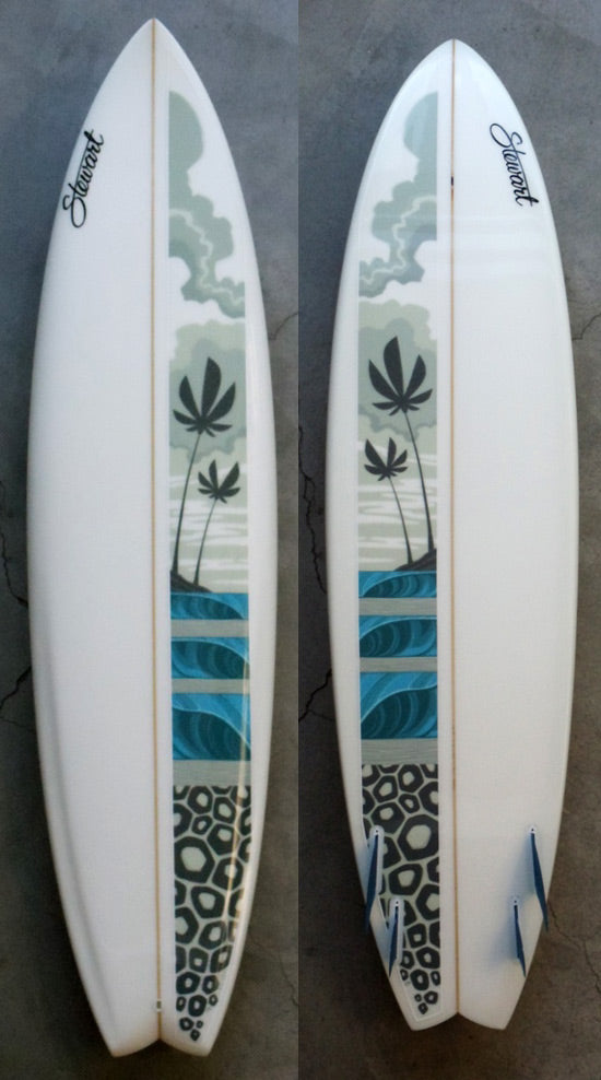 Custom Stewart Surfboard Graphic – Abel Arts