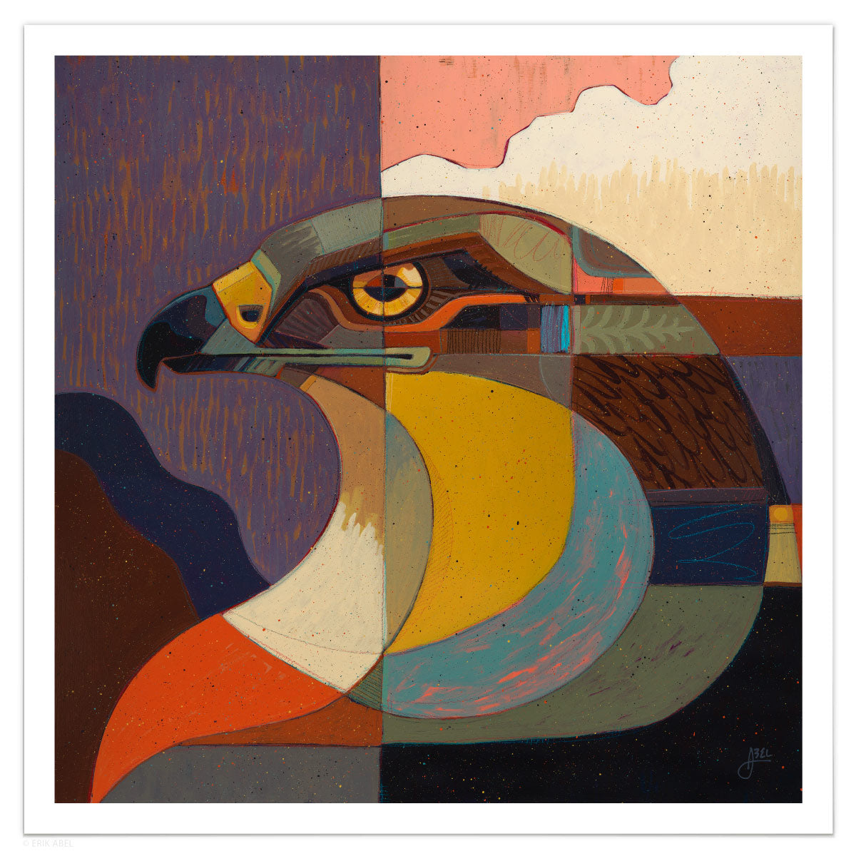 Animal Collection | Red Tailed Hawk Art Print | Abel Arts